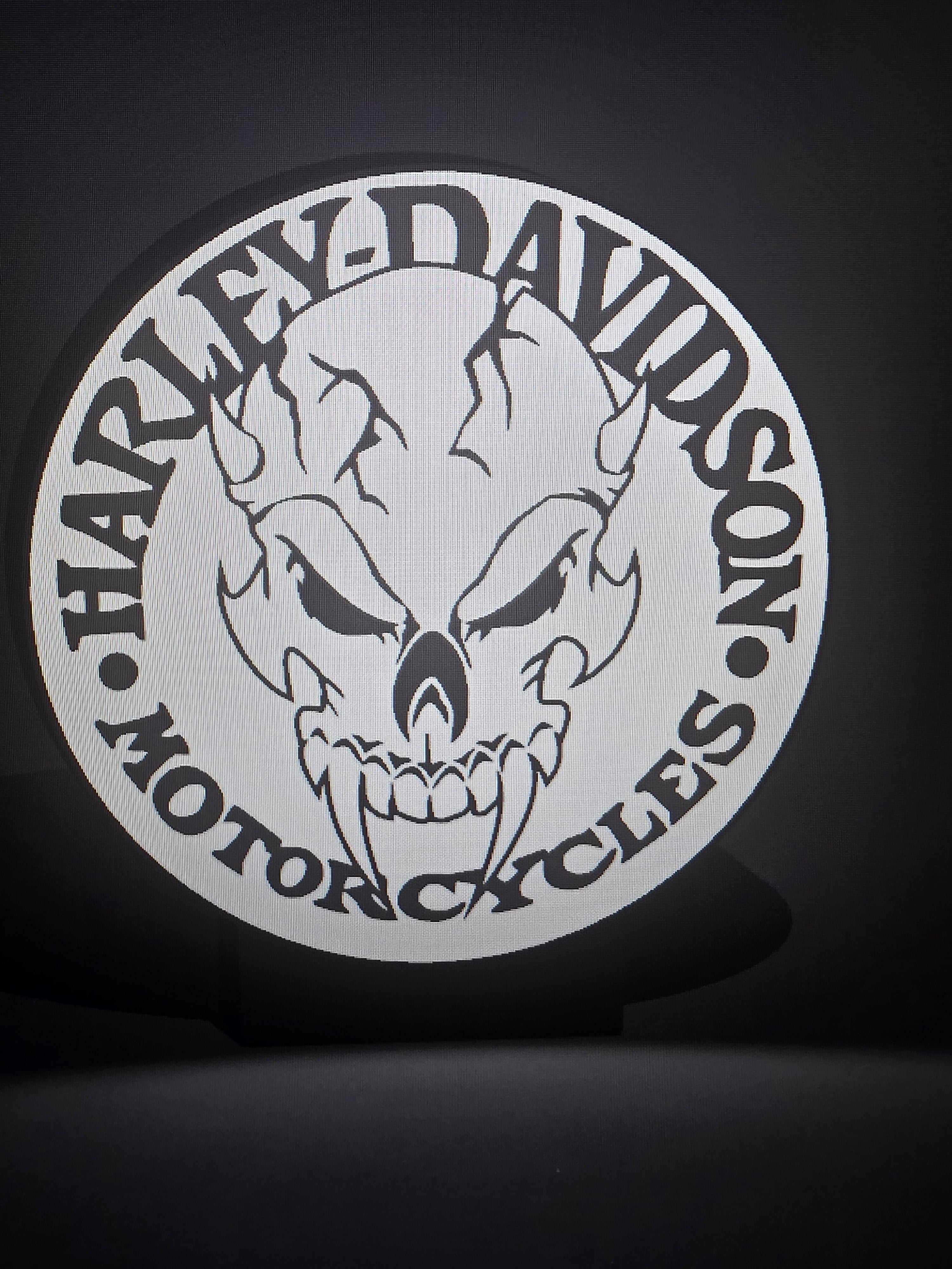 Harley Davidson wicked LED sign – Wicked 3D Creations
